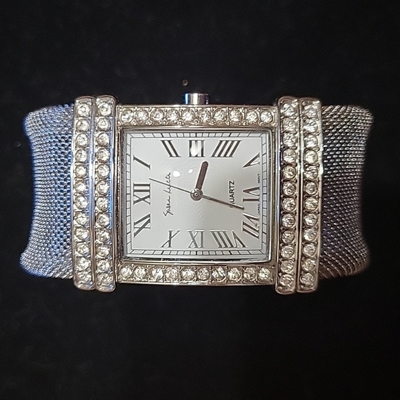 Susan Lucci | Accessories | Susan Lucci Silver Toned Cuff Band Analog ...